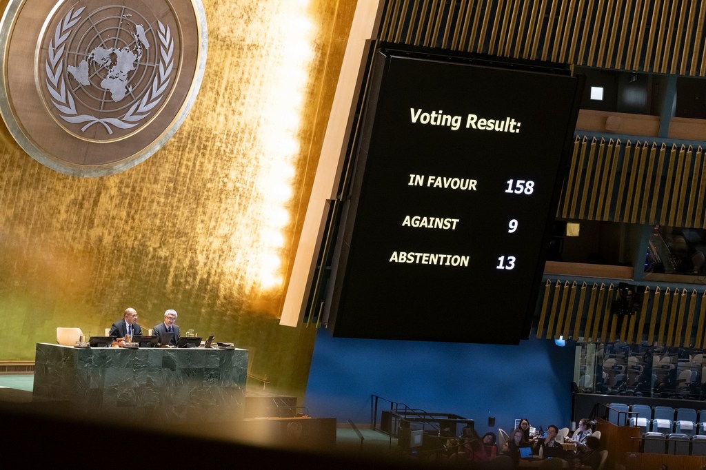 UN General Assembly demands Gaza ceasefire and hostage release, affirms ...