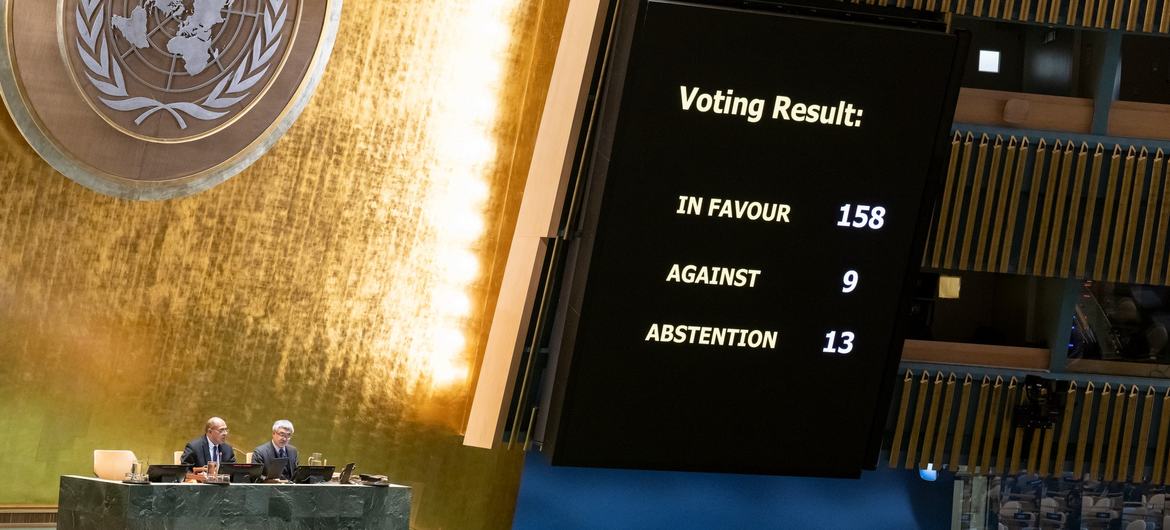 UN General Assembly demands Gaza ceasefire and hostage release, affirms ...